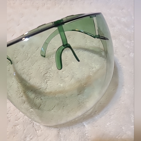 Accessories | Fashion Plastic Face Cover Shield Mask Glasses Green ...